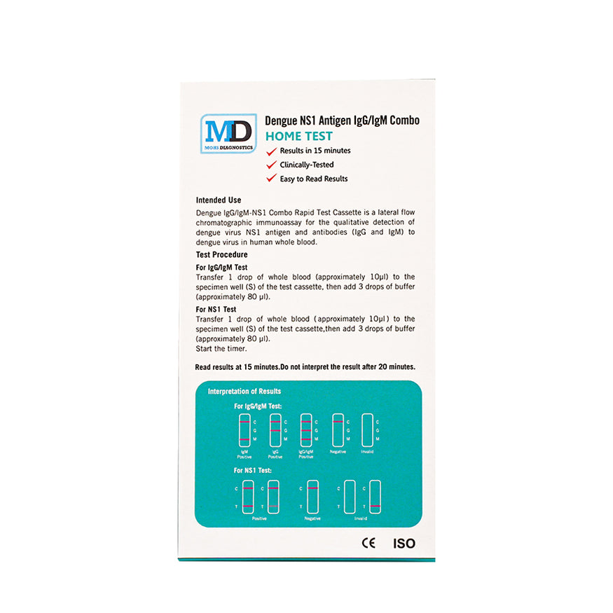 Mohs Diagnostic Dengue NS1 Antigen IgG/IgM Combo — MOHS ONLINE