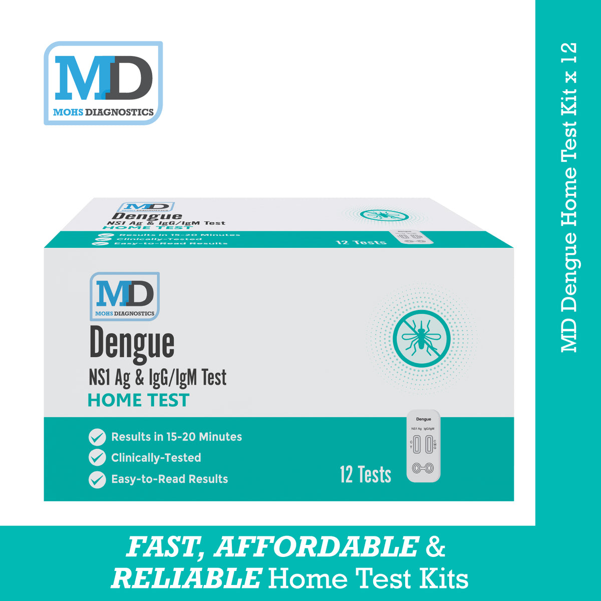 Box of 12 MD Dengue NS1 Antigen Home Test Kit — MOHS ONLINE